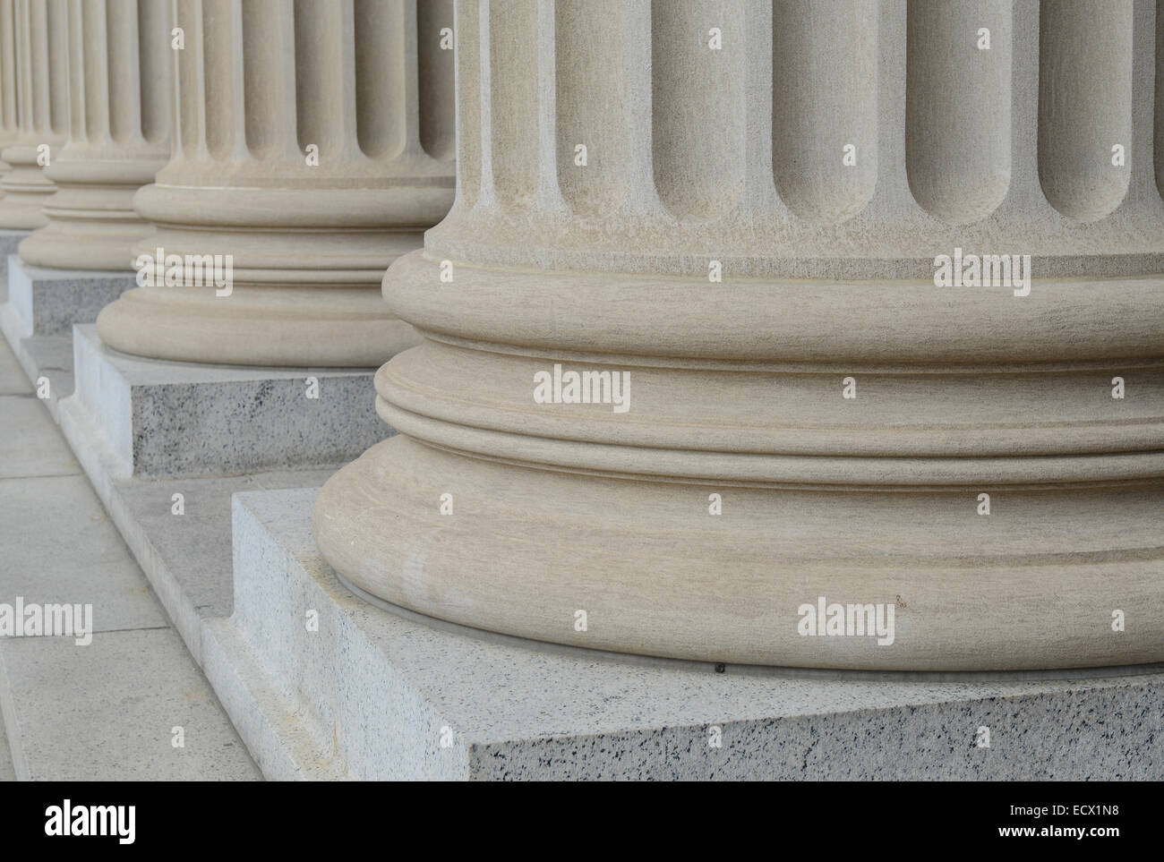 Colonnade of greek ionic pillars hi-res stock photography and images ...