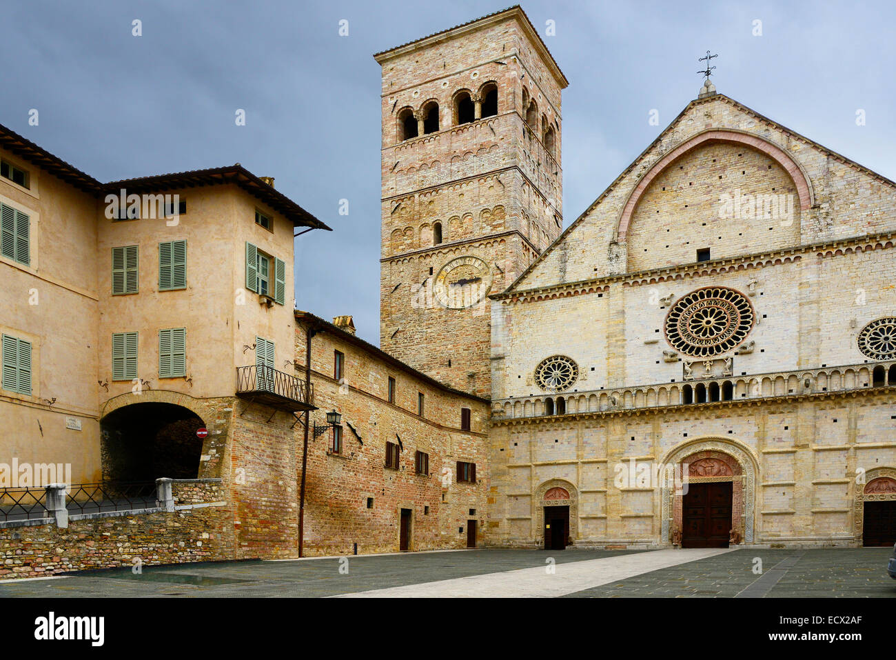 San Rufino Cathedral Assisi Italy Tuscany Umbria IT EU Europe Stock ...