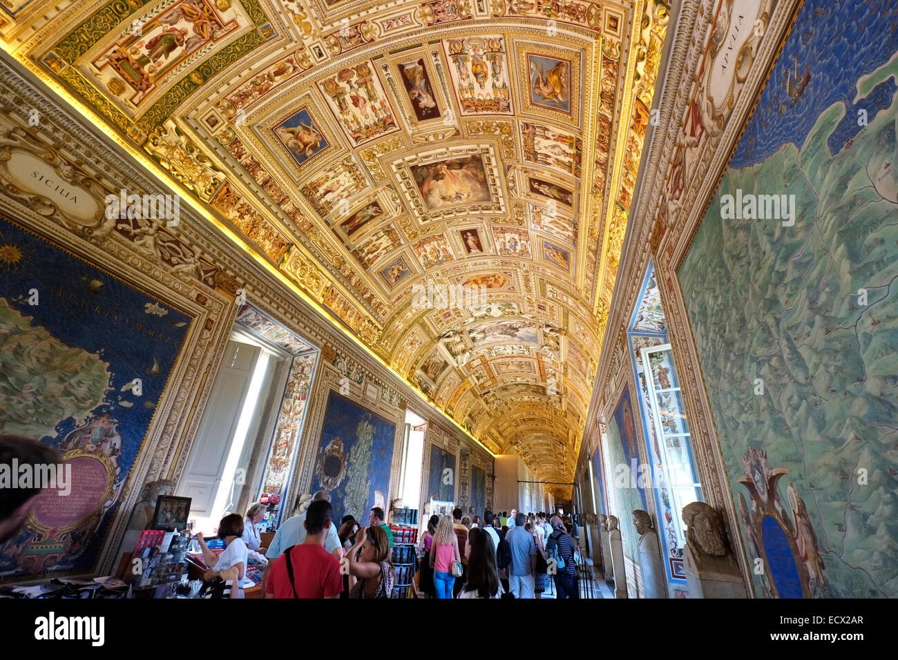 Ceiling Vatican Museum Rome Italy IT EU Europe Stock Photo - Alamy