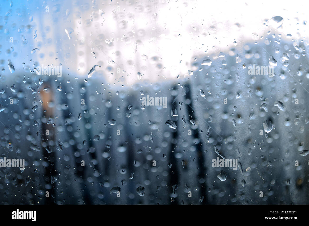 Closeup of natural water drop on glass background Stock Photo - Alamy