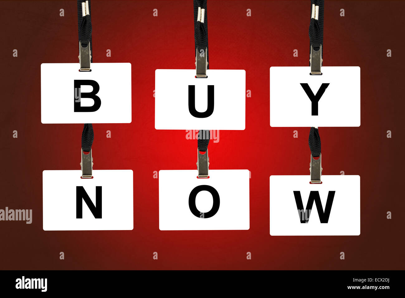 buy now word on badge with red background Stock Photo - Alamy