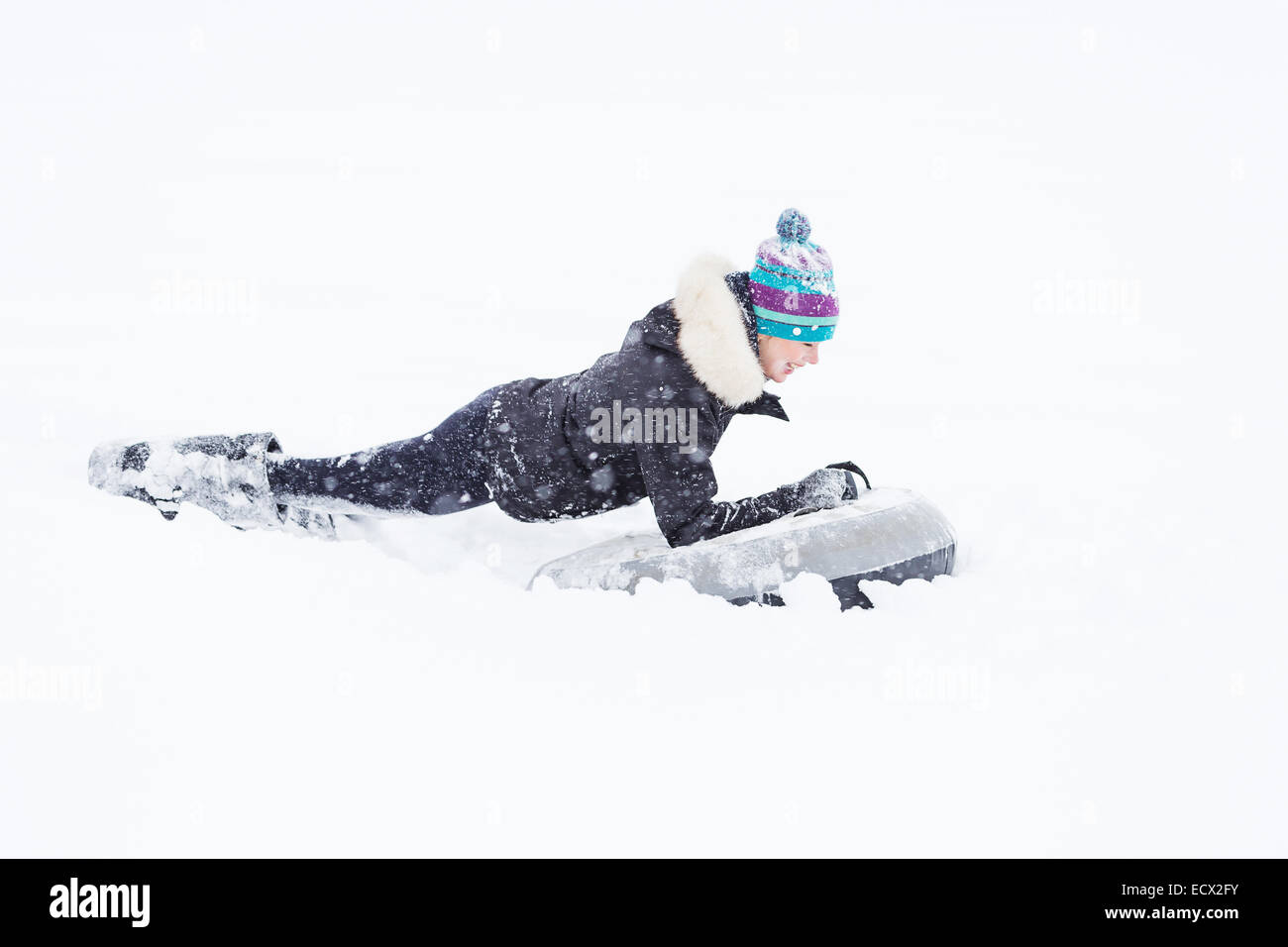 Trees in winter season Cut Out Stock Images & Pictures - Alamy