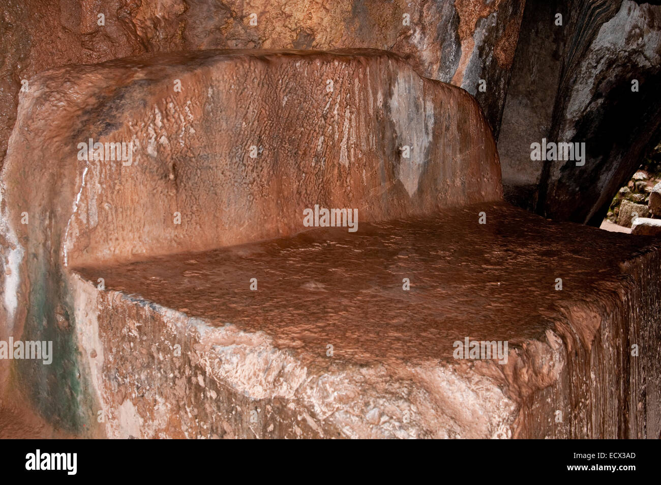Sacrificial stone of Incas near the Cusco Stock Photo - Alamy