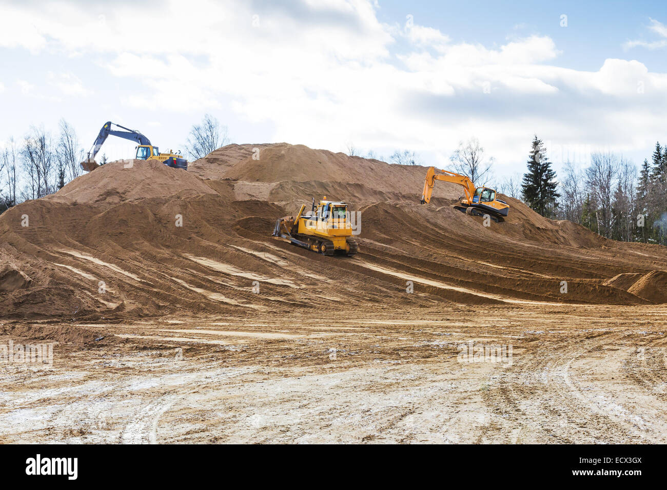 nice construction transport building new region in forest Stock Photo ...