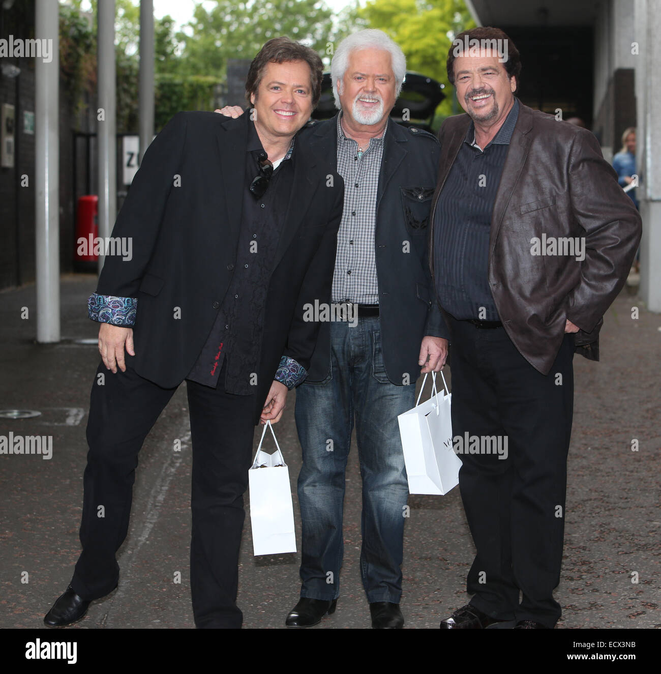 The legendary Osmond brothers Jimmy, Jay and Merrill outside ITV ...