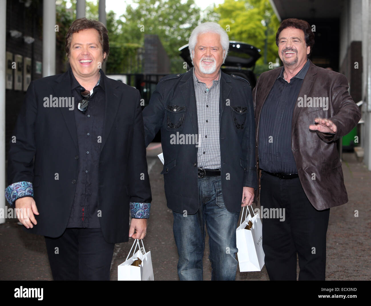 The legendary Osmond brothers Jimmy, Jay and Merrill outside ITV ...