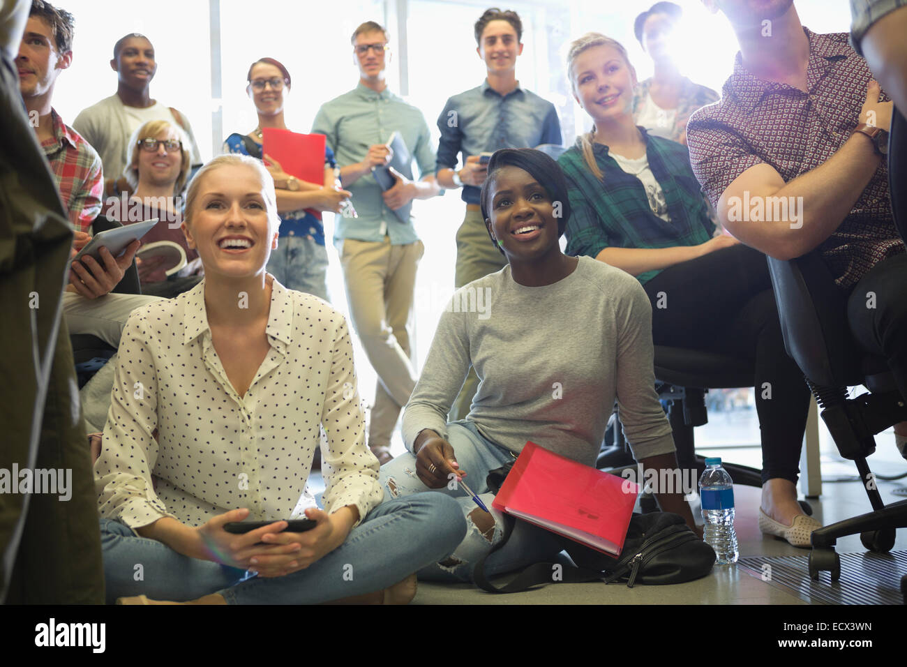 University students listening during seminar Stock Photo - Alamy