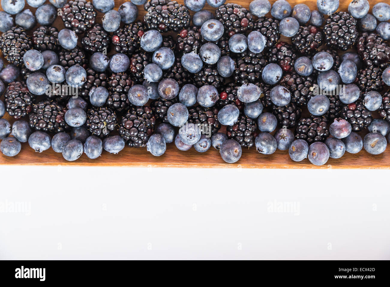 Blueberry and blackberry Stock Photo - Alamy