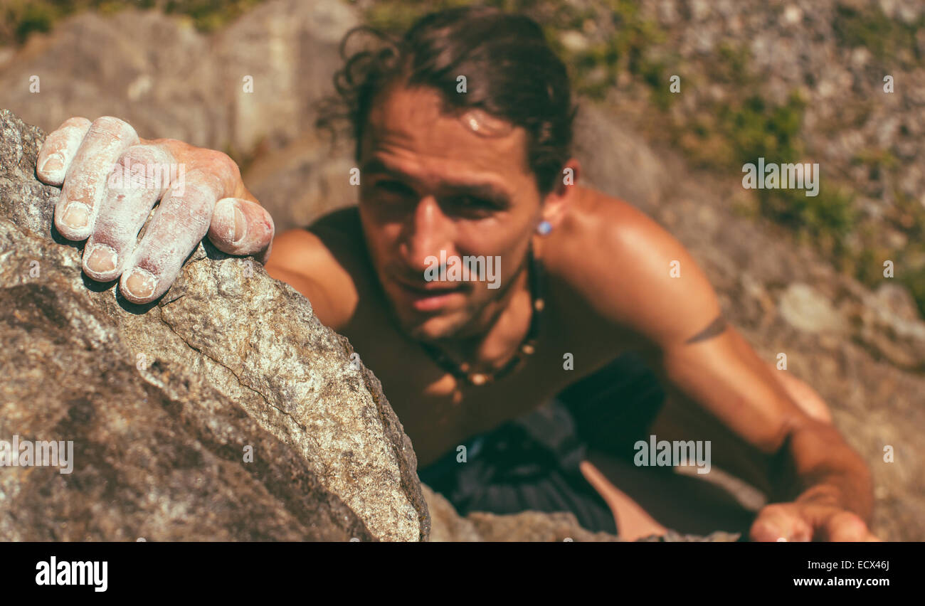 Extreme climbing muscles adventure hi-res stock photography and images ...