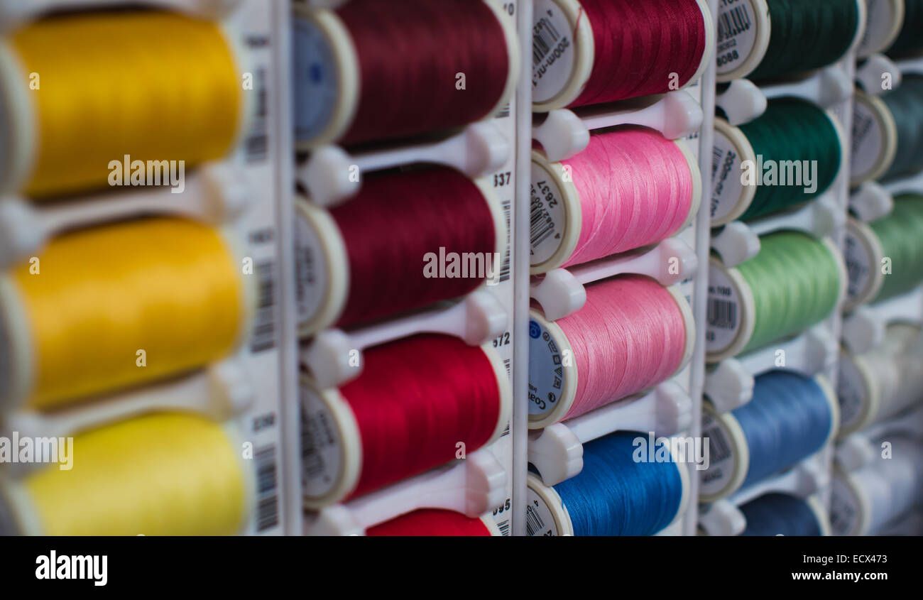 Roles of threads in different colors Stock Photo - Alamy