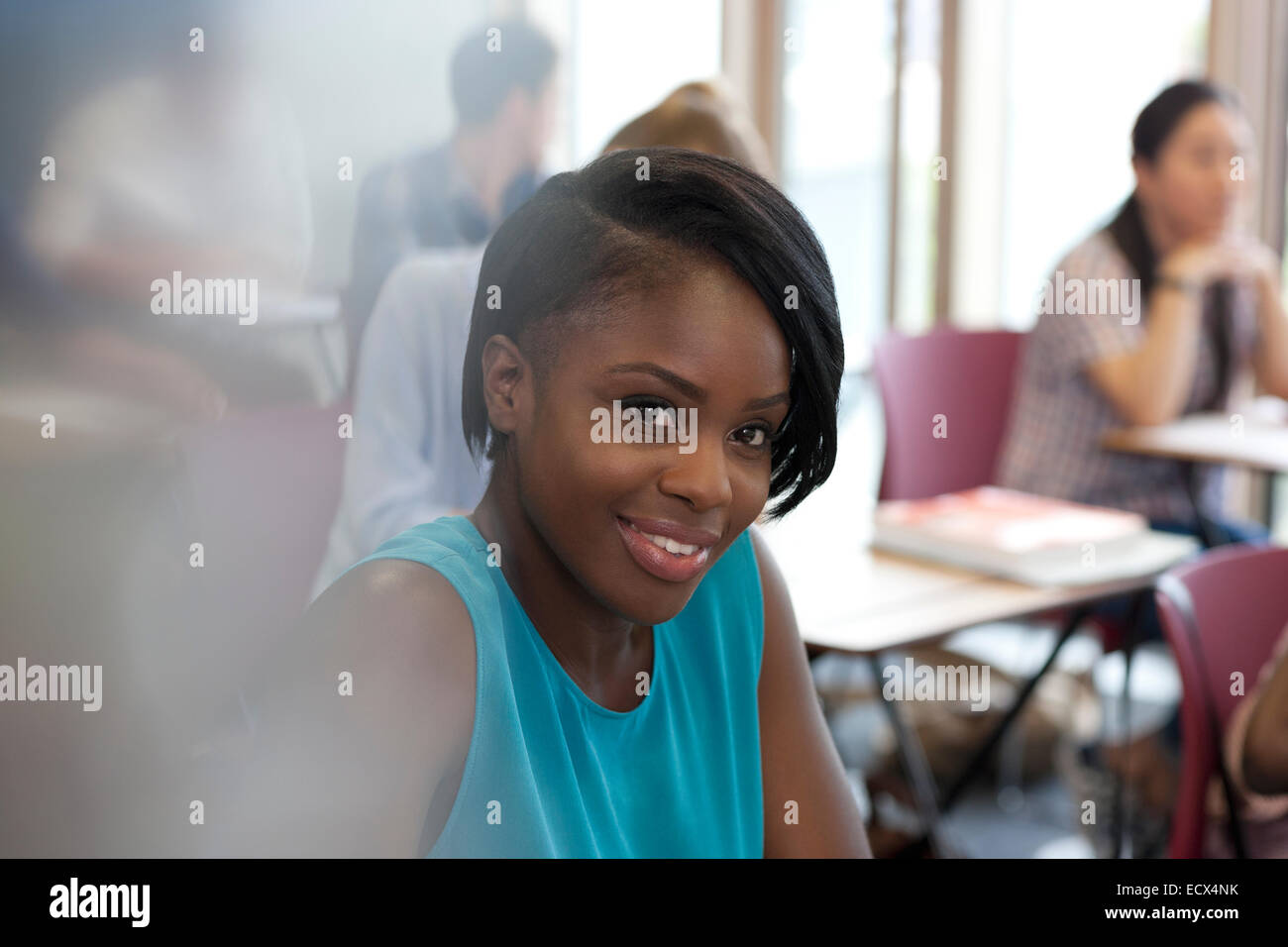 Black female student hi-res stock photography and images - Alamy