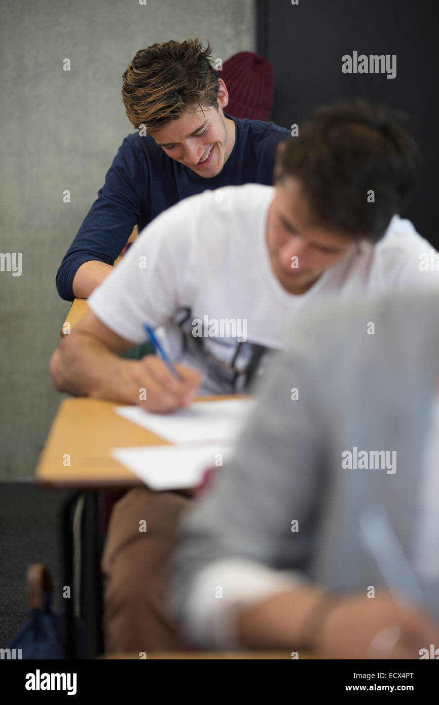 Indian school student writing exam hi-res stock photography and images ...