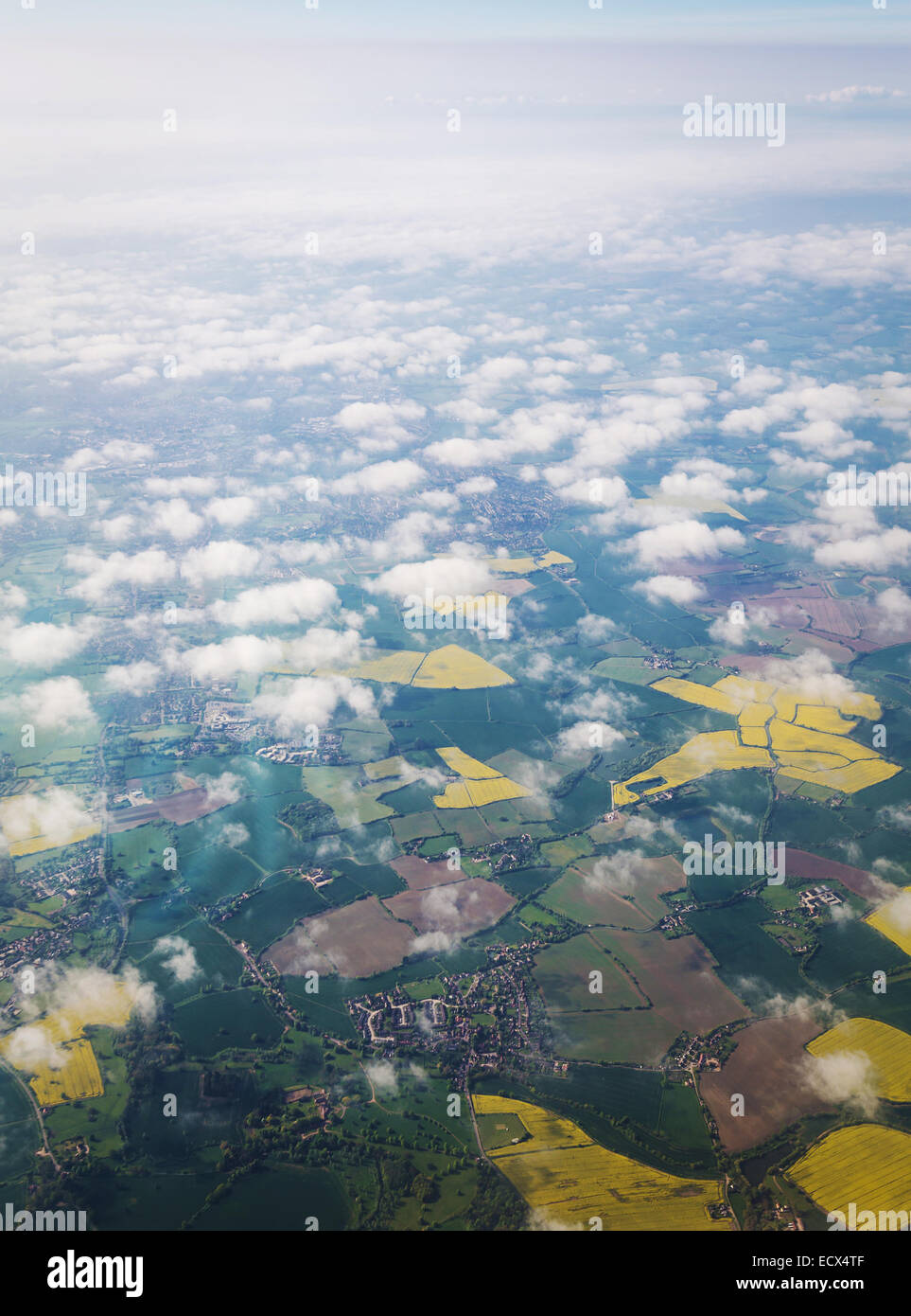 Aerial view of uk from space hi-res stock photography and images - Alamy