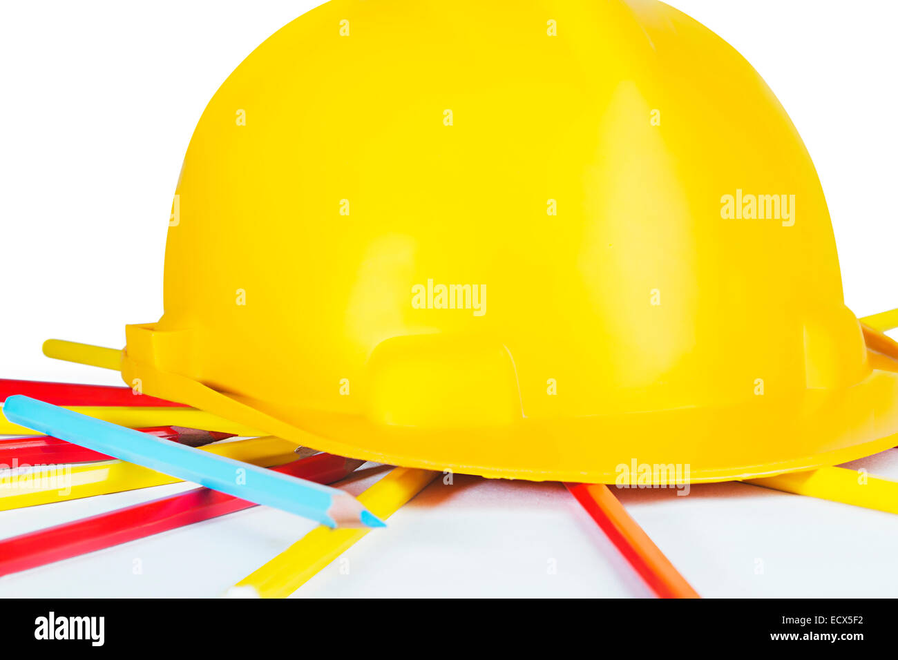 Construction drawing safety helmet hi-res stock photography and images ...