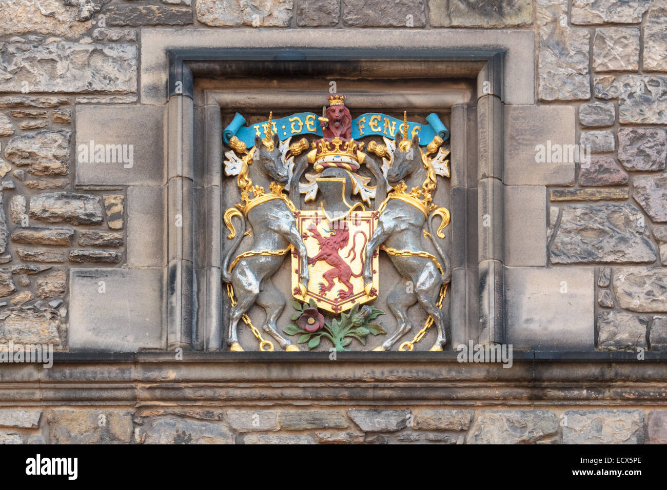 A coat of arms detail in Edinburgh castle Stock Photo - Alamy