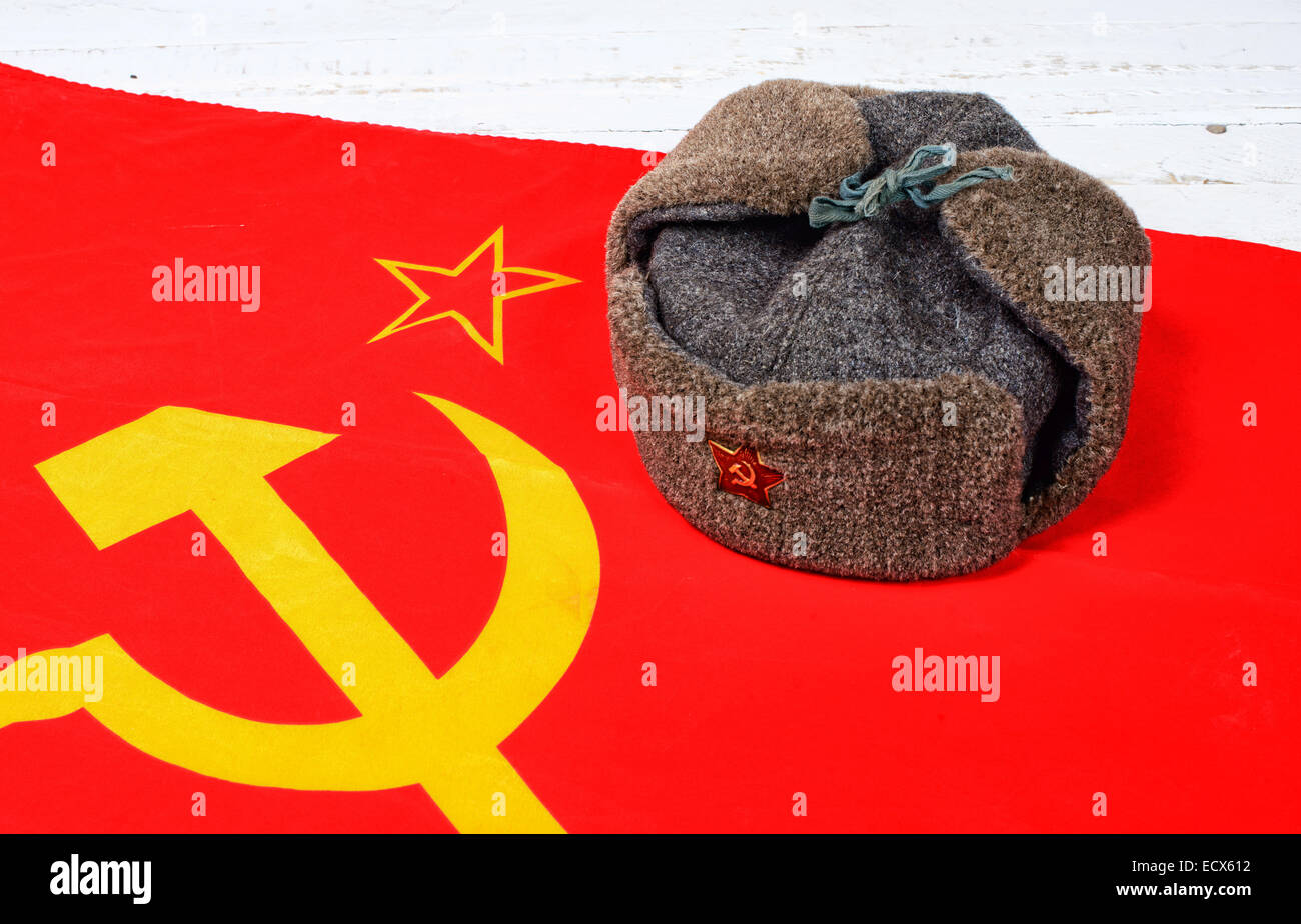 cap on the flag of the Soviet Union Stock Photo - Alamy
