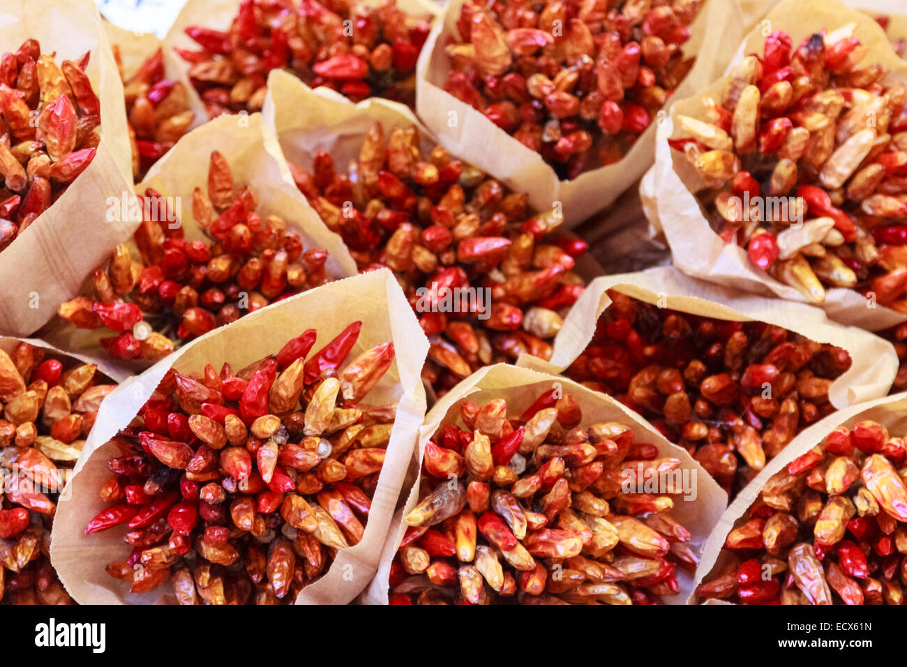 Bunch Dried Red Chilli Peppers High Resolution Stock Photography and ...