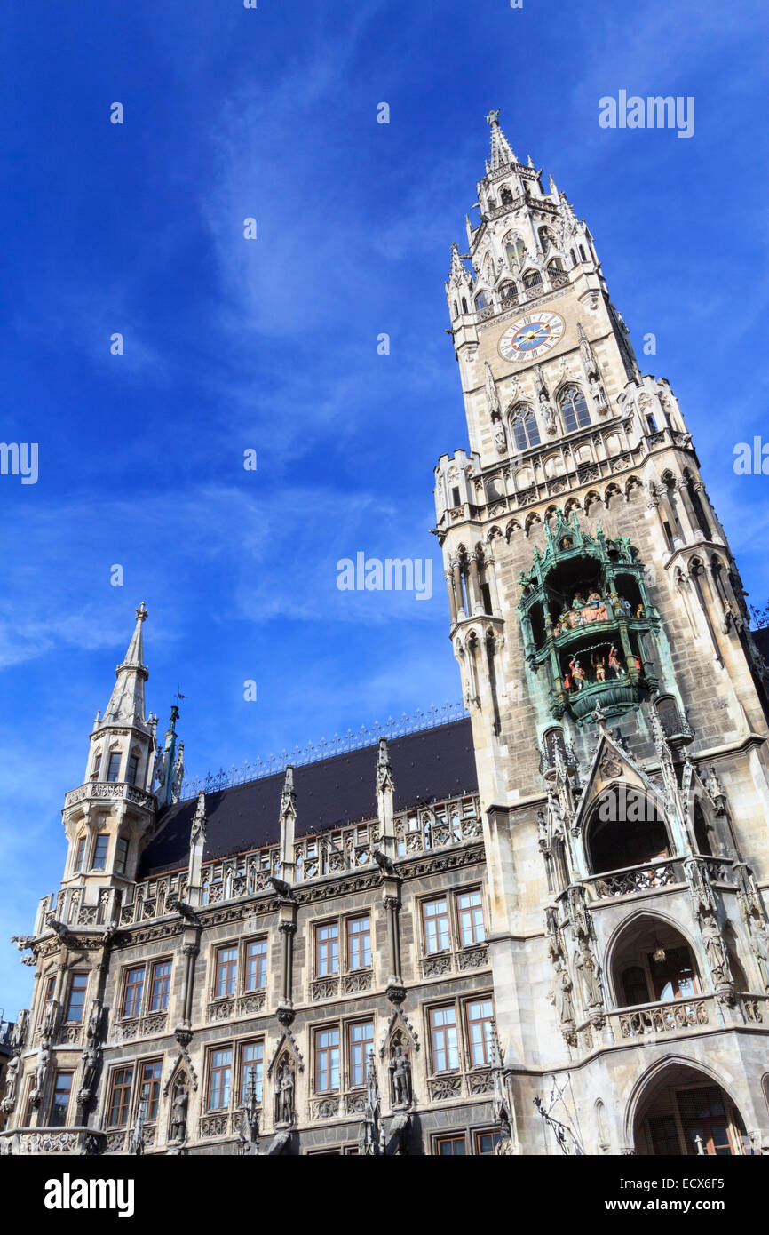 Town hall left and city tower germany hi-res stock photography and ...