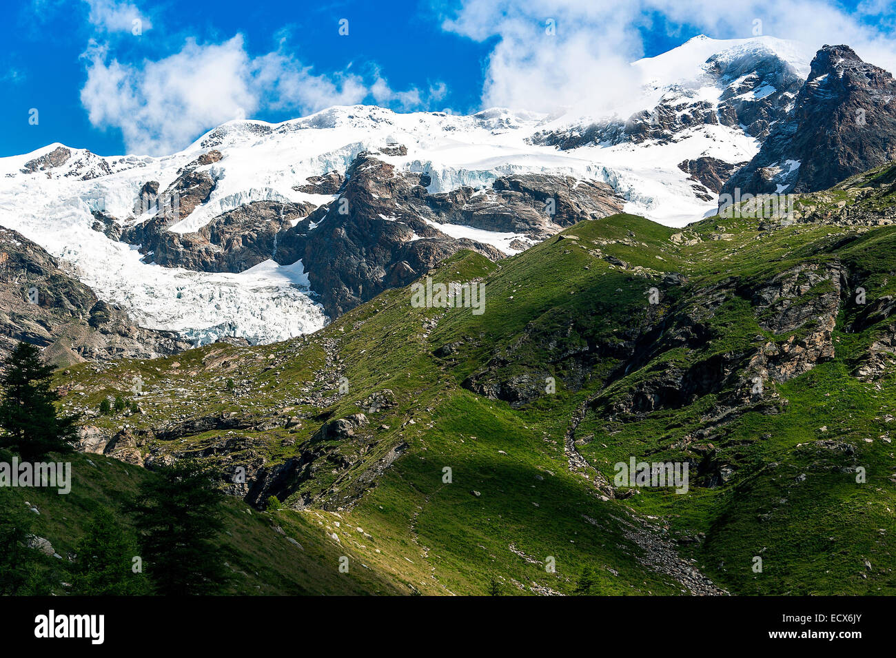 Monte Rosa mountain Stock Photo - Alamy