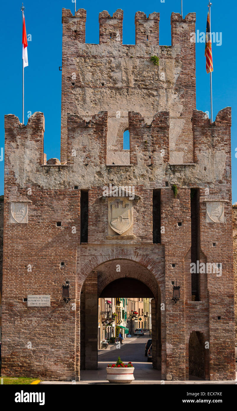 Italy Veneto Soave Verona Gate Stock Photo - Alamy