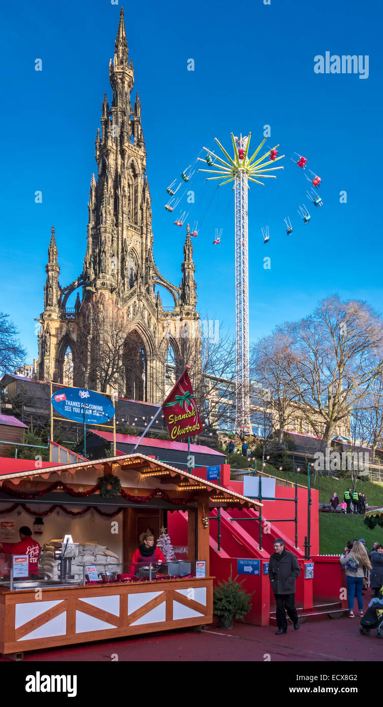 Edinburgh christmas scott monument in hi-res stock photography and ...