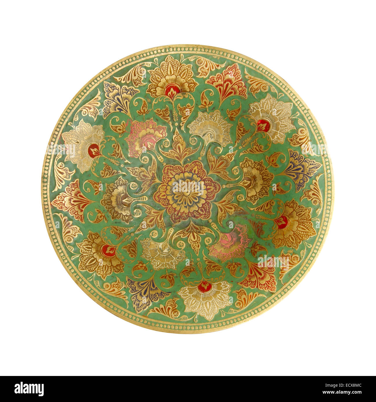 Hand painted colour plate Cut Out Stock Images & Pictures - Alamy