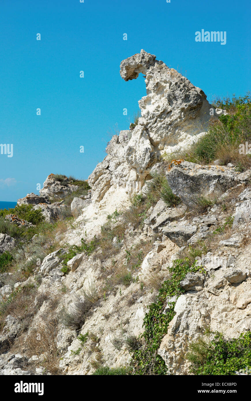 A coastline with many big rocks Stock Photo - Alamy