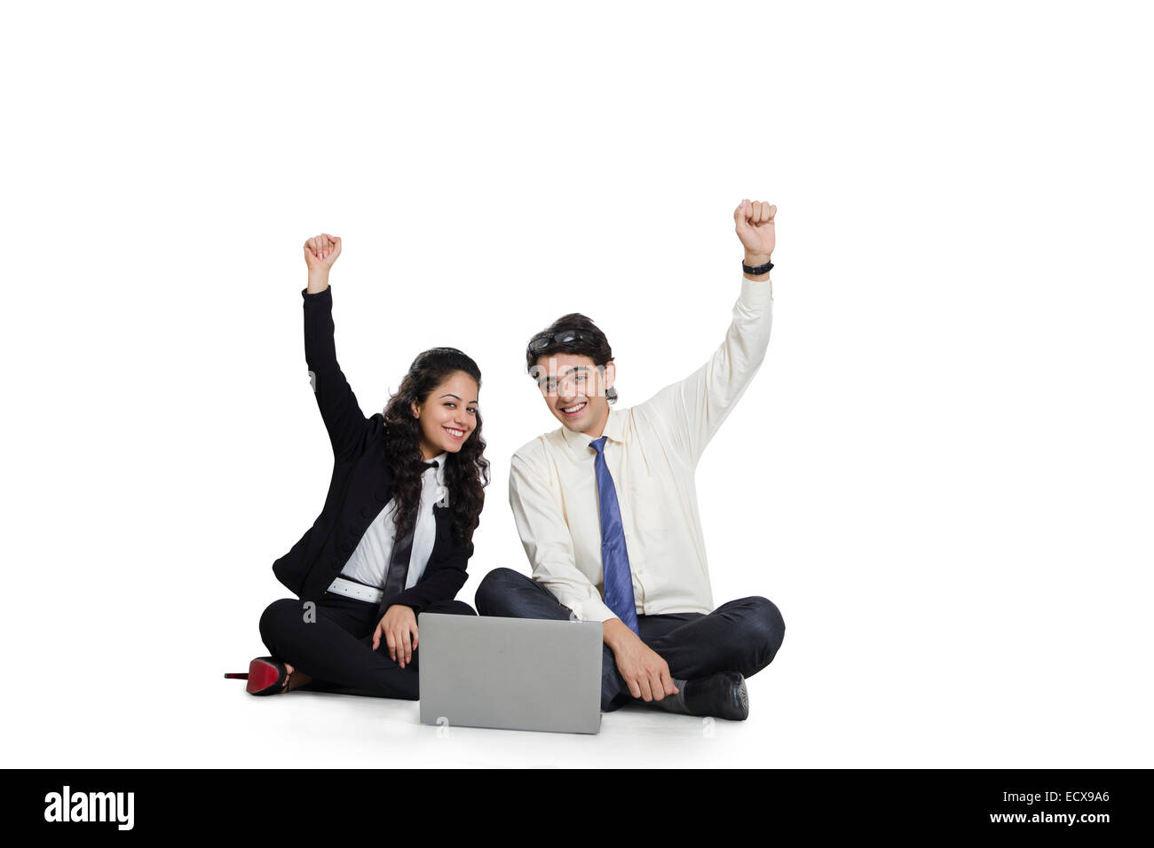 Employee with laptop hi-res stock photography and images - Alamy