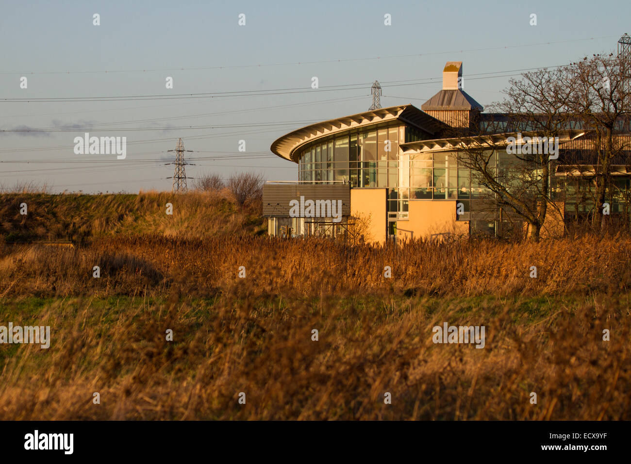 RSPB Reserve Saltholme Visitor Centre,Teeside Stock Photo - Alamy