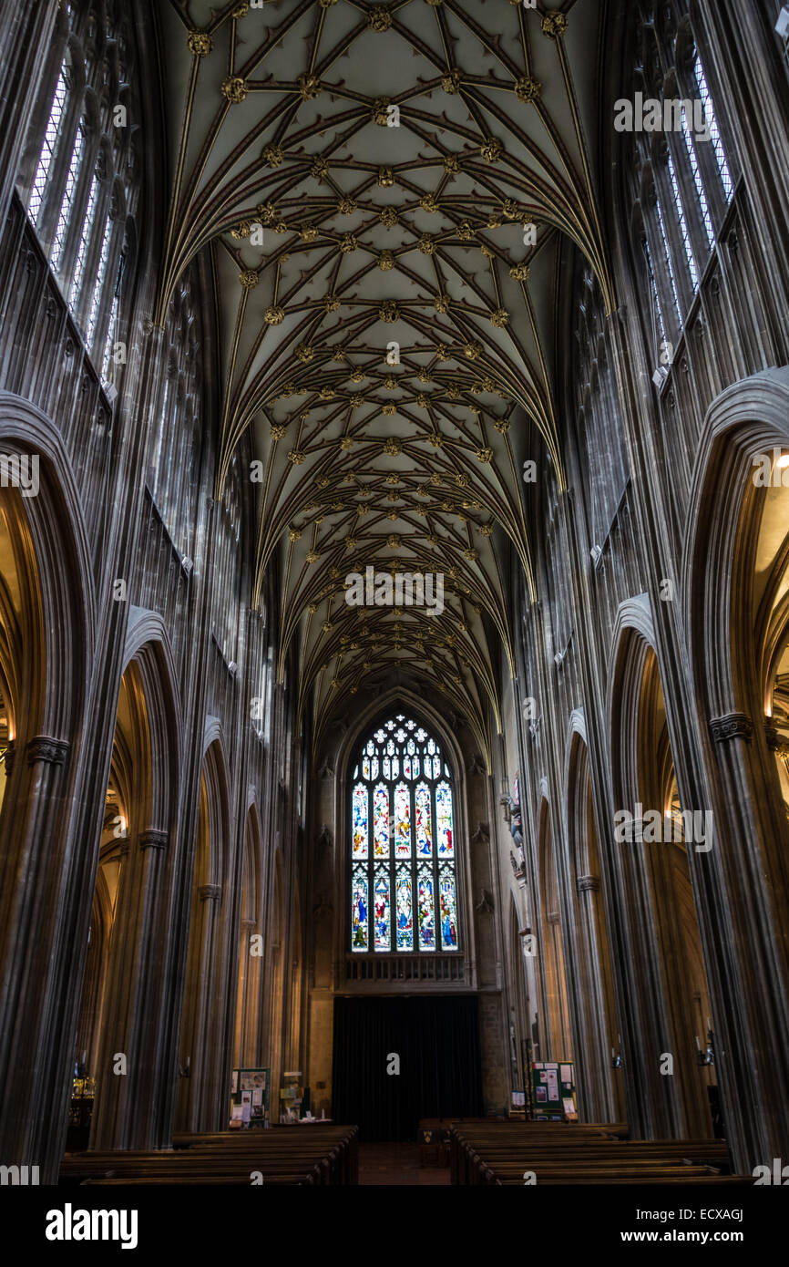 Bristol Cathedral interior Stock Photo - Alamy
