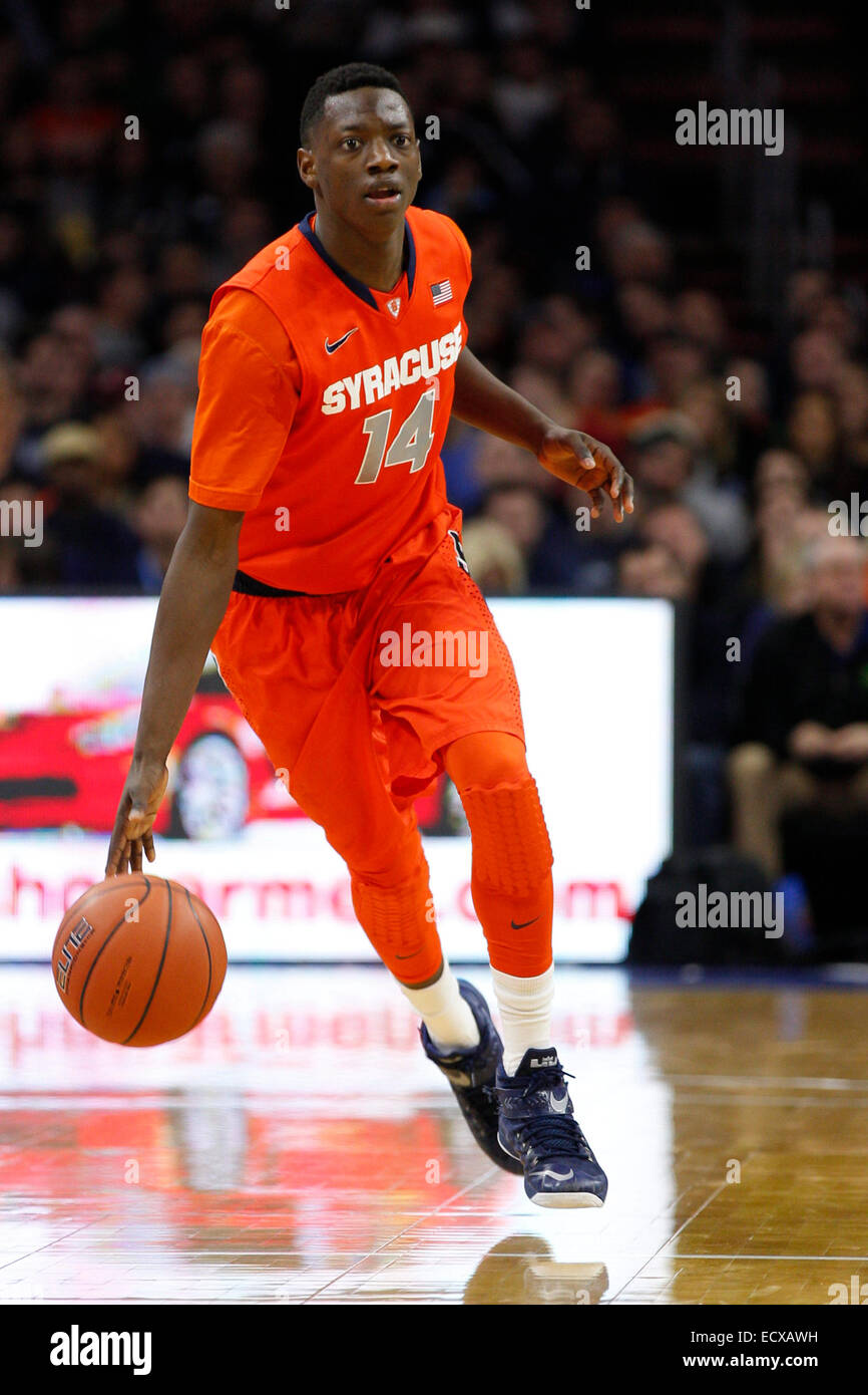 Overtime. 20th Dec, 2014. Syracuse Orange guard Kaleb Joseph (14) in ...