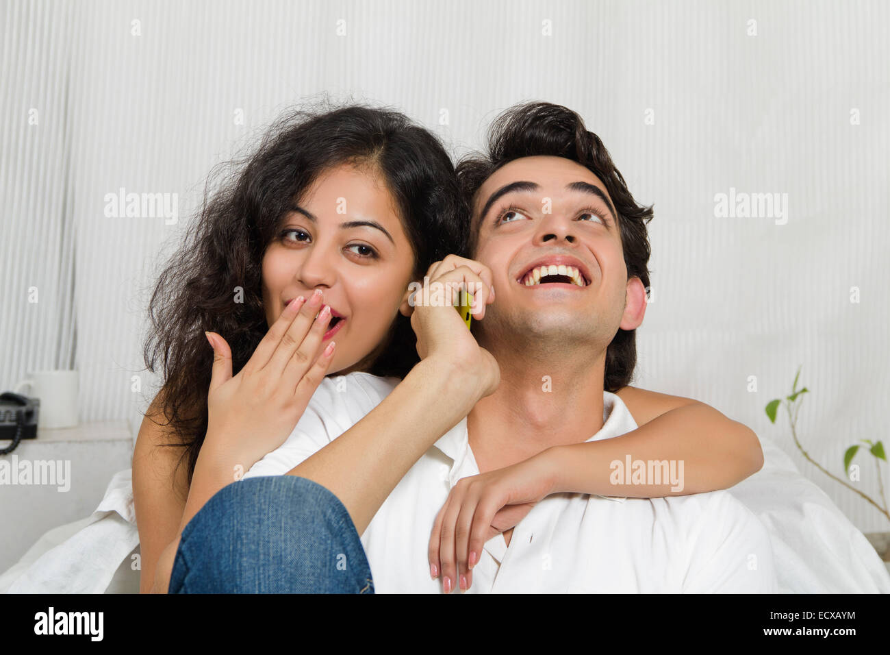 indian Beautiful Couple romance Stock Photo - Alamy