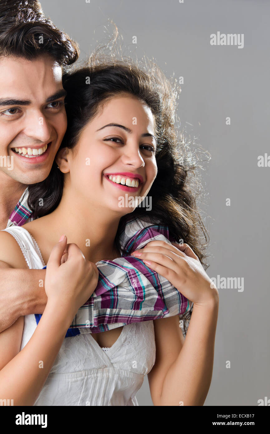 indian Beautiful Couple romance Stock Photo - Alamy