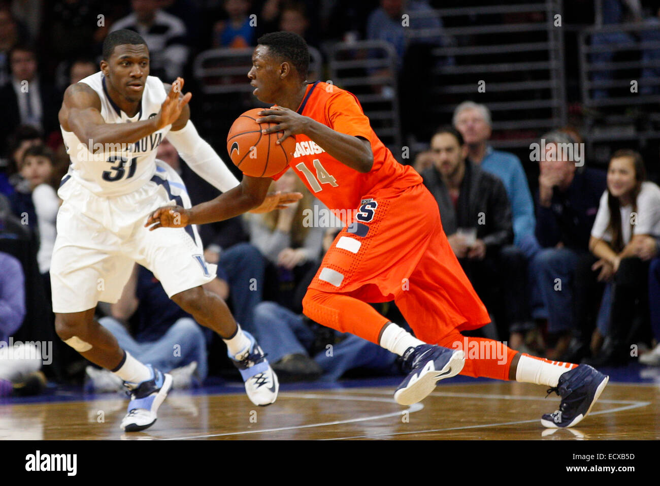 Overtime. 20th Dec, 2014. Syracuse Orange guard Kaleb Joseph (14) in ...