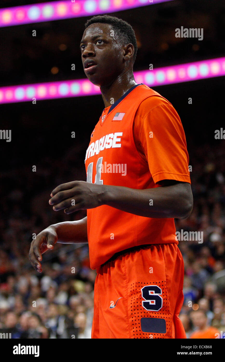 Overtime. 20th Dec, 2014. Syracuse Orange guard Kaleb Joseph (14) looks ...