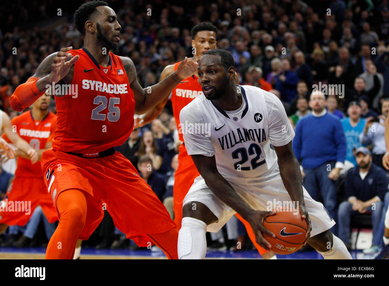 Overtime. 20th Dec, 2014. Villanova Wildcats forward JayVaughn Pinkston ...