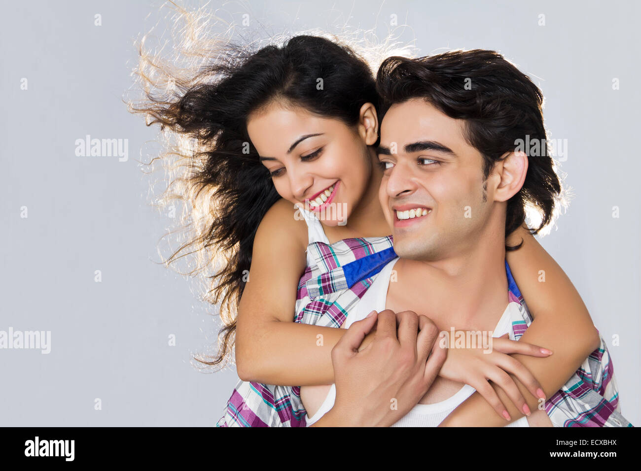 indian Beautiful Couple romance Stock Photo - Alamy