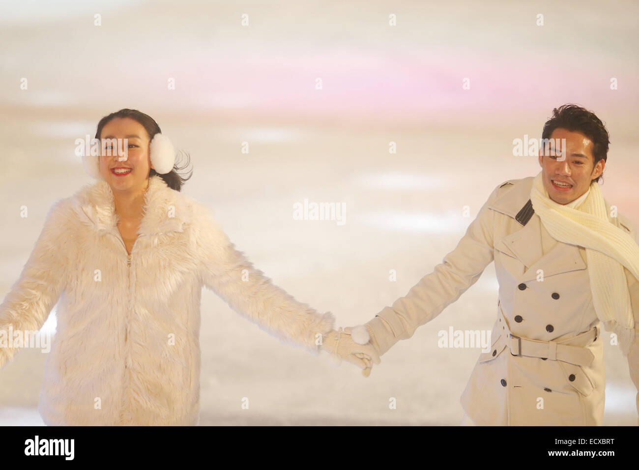 Kanagawa, Japan. 21st Dec, 2014. (L-R) Mao Asada, Daisuke Takahashi, Figure Skating : Christmas ...
