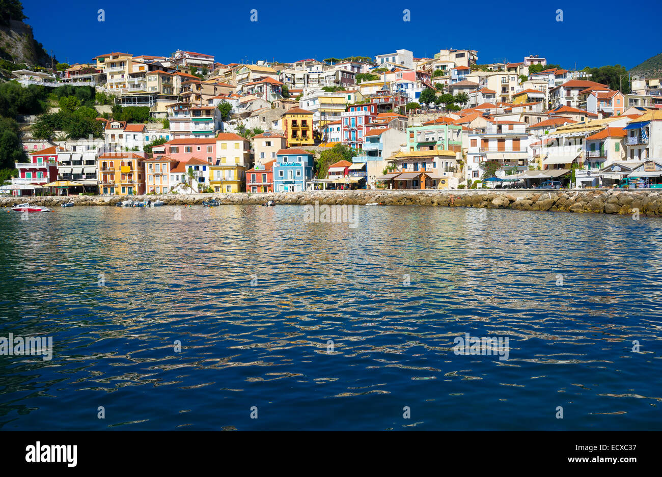 Panoramic view Parga , Greece Stock Photo - Alamy