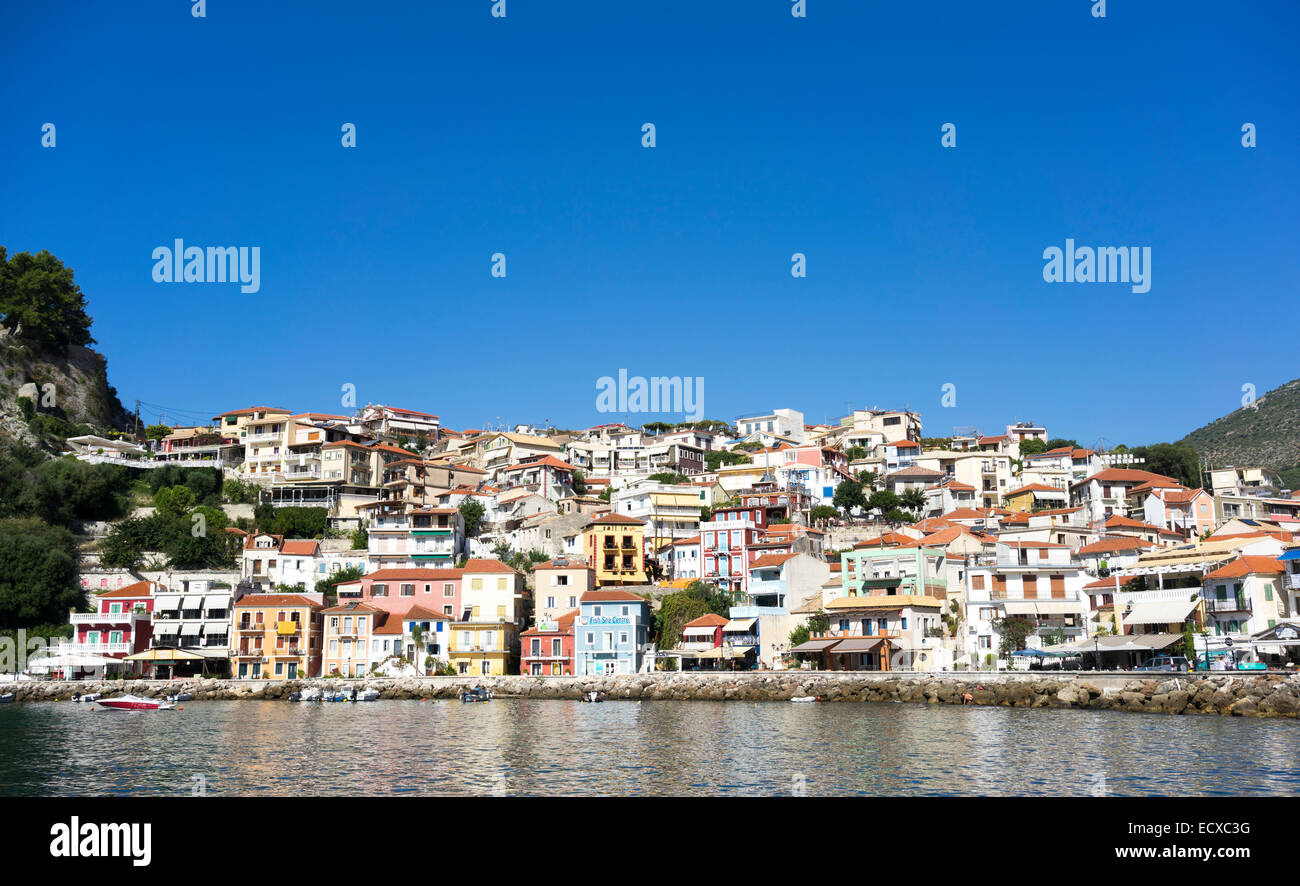 Panoramic view Parga , Greece Stock Photo - Alamy