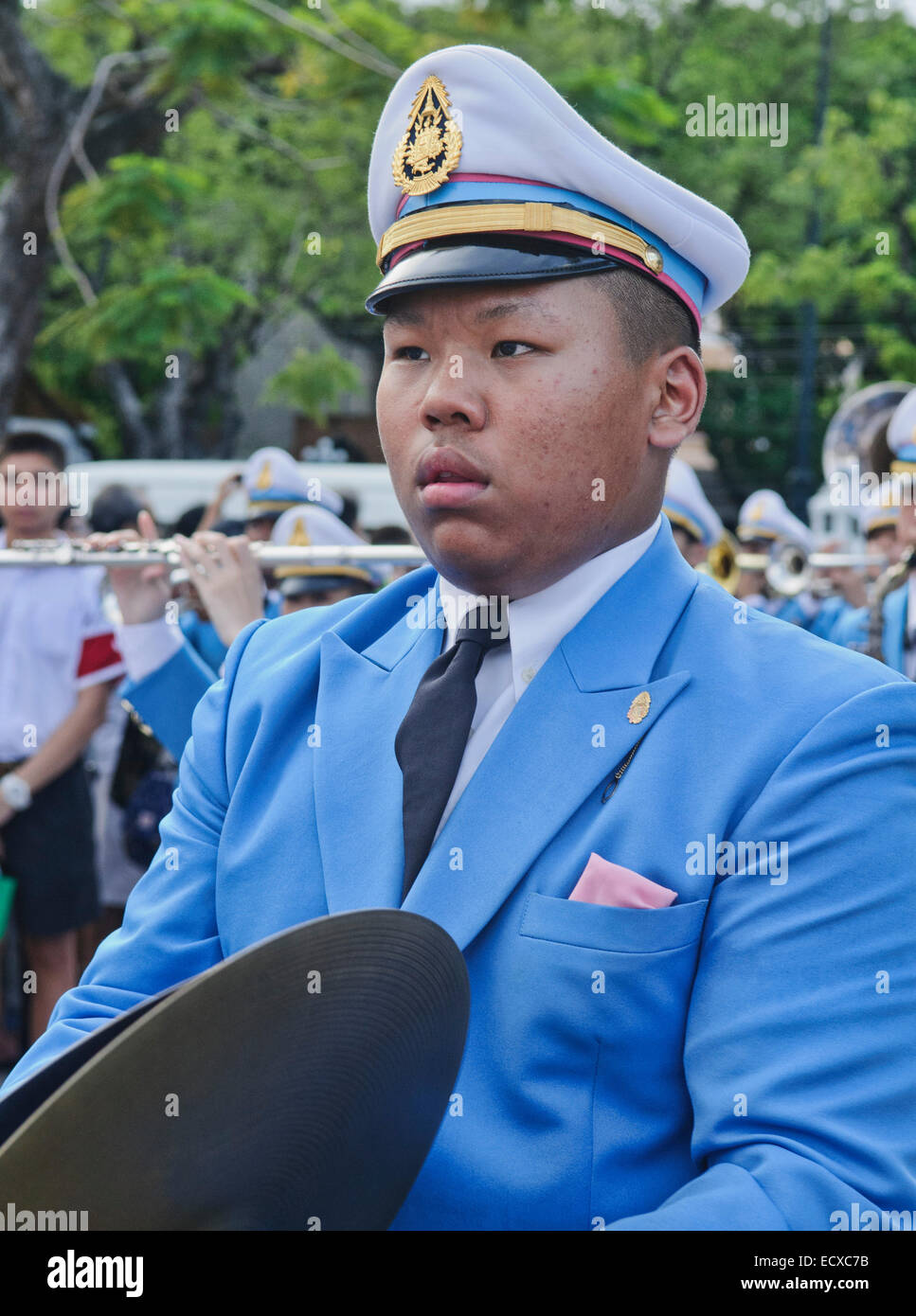 Cymbals player at a band during the Harmony World Puppet Festival ...