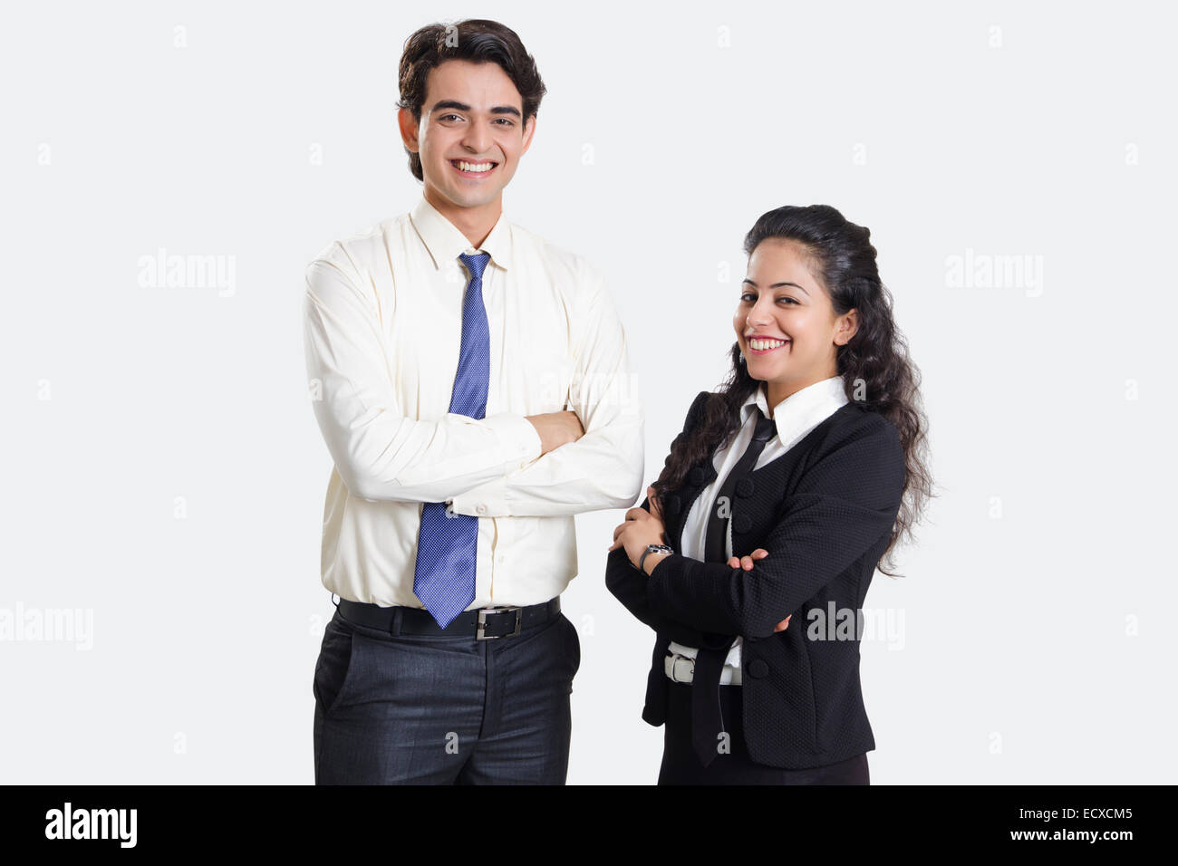 2 indian Business Colleague Employee pose Stock Photo - Alamy
