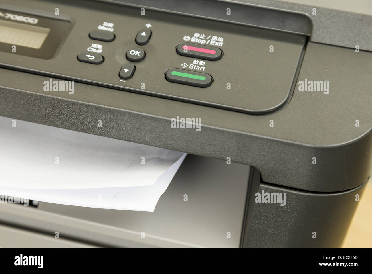Close-up of printer printing documents on paper Stock Photo - Alamy