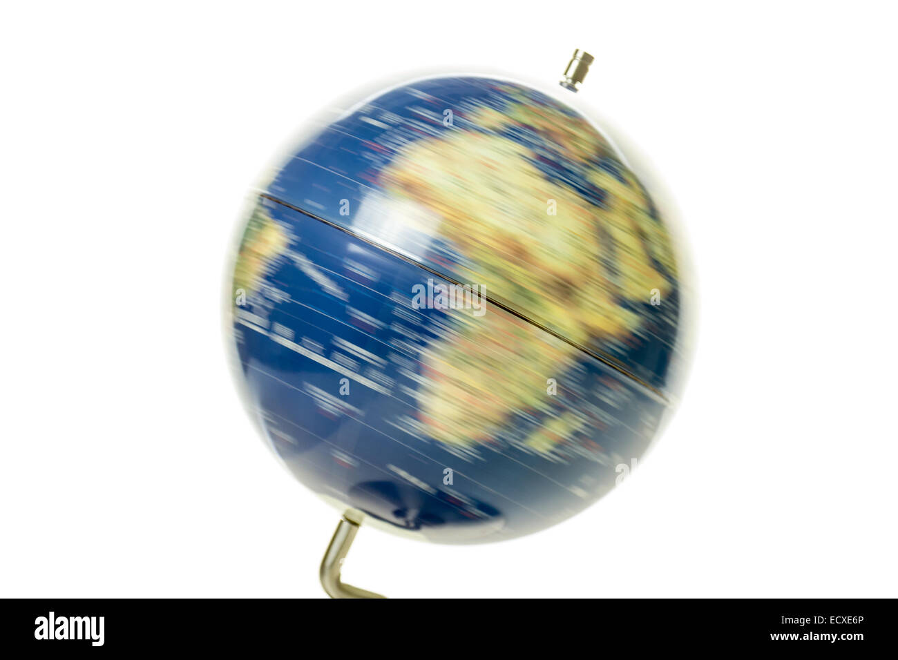 Spinning globe map hi-res stock photography and images - Alamy