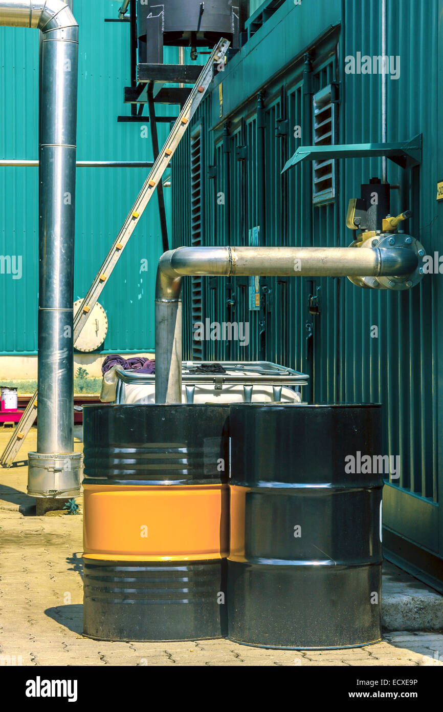 Industrial liquid tanks Stock Photo - Alamy