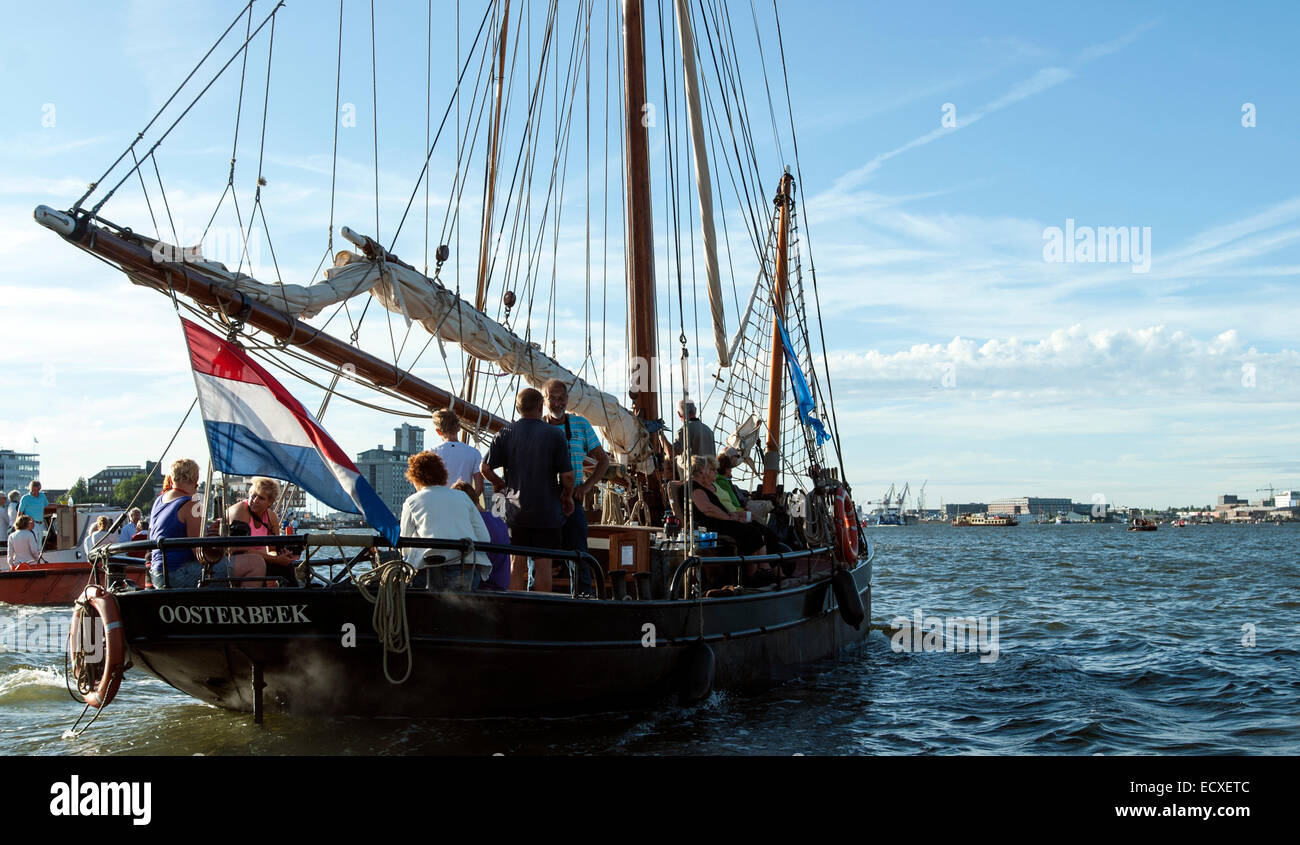Recreational sailing in Amsterdam Harbor during SAIL Amsterdam 2010 ...