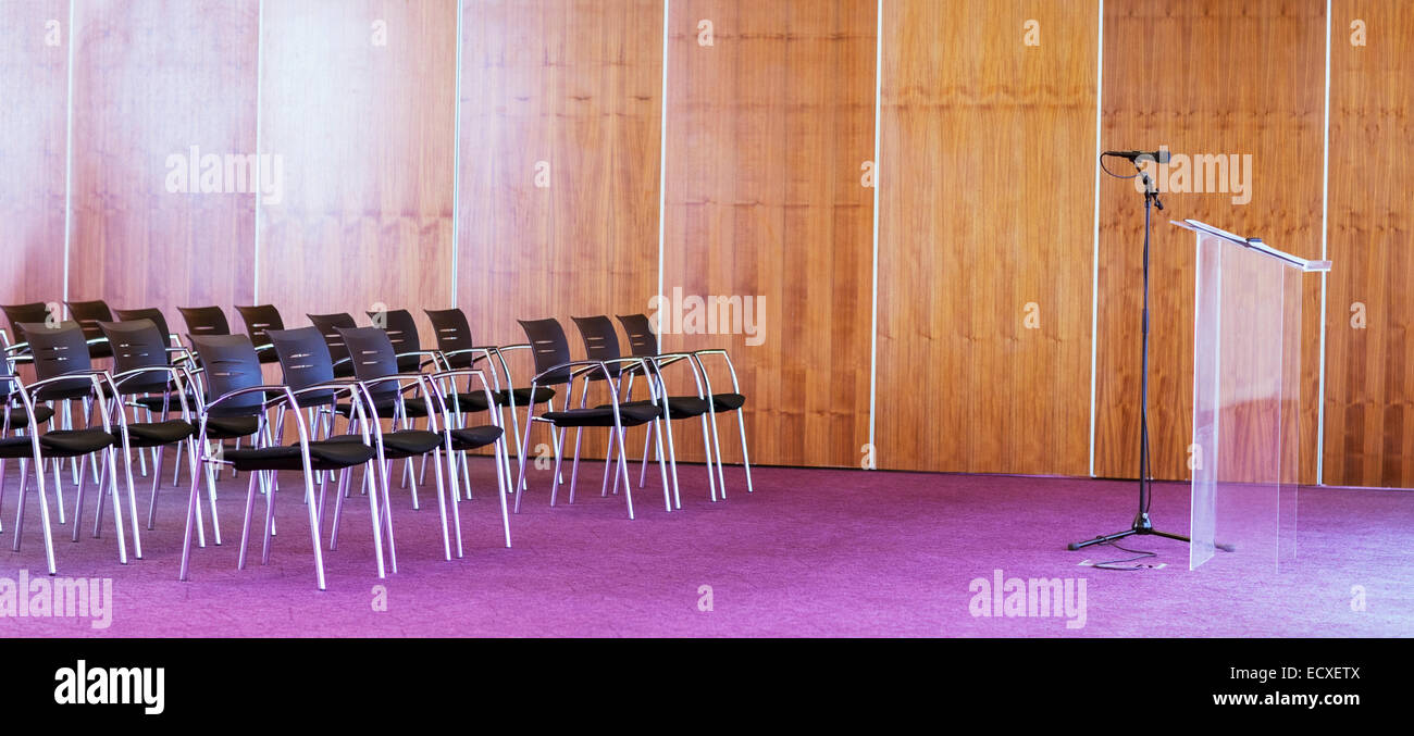 View of empty conference room Stock Photo - Alamy