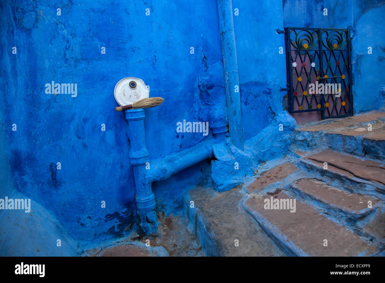 blue house in Jodhpur, the Blue City, Rajasthan, India Stock Photo - Alamy