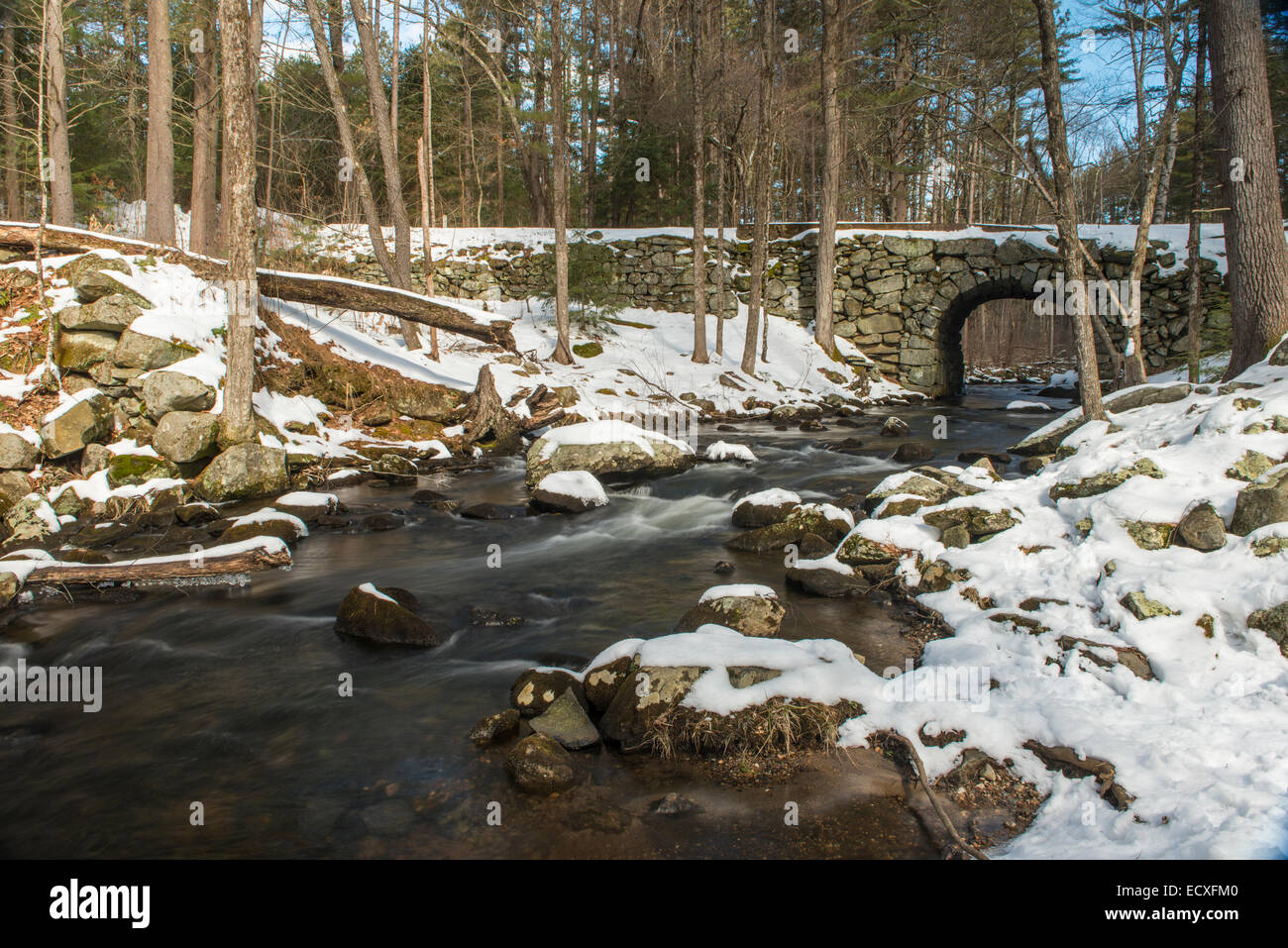 The Keystone Bridge at Gate 30 of the Quabbin Reservoir, and the Middle ...