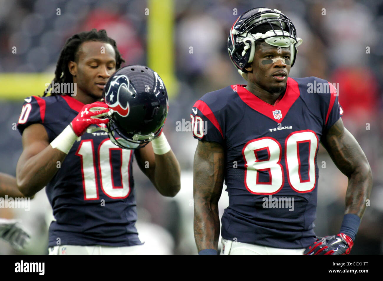 Houston, TX, USA. 21st Dec, 2014. Houston Texans wide receivers Andre ...